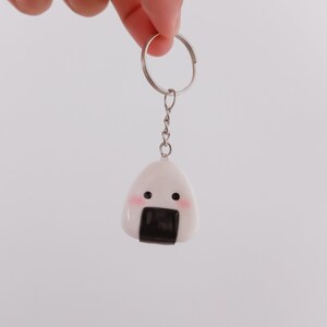 Cute Onigiri Keychain, Cute Miniature Food Keychain, Handmade Polymer ...