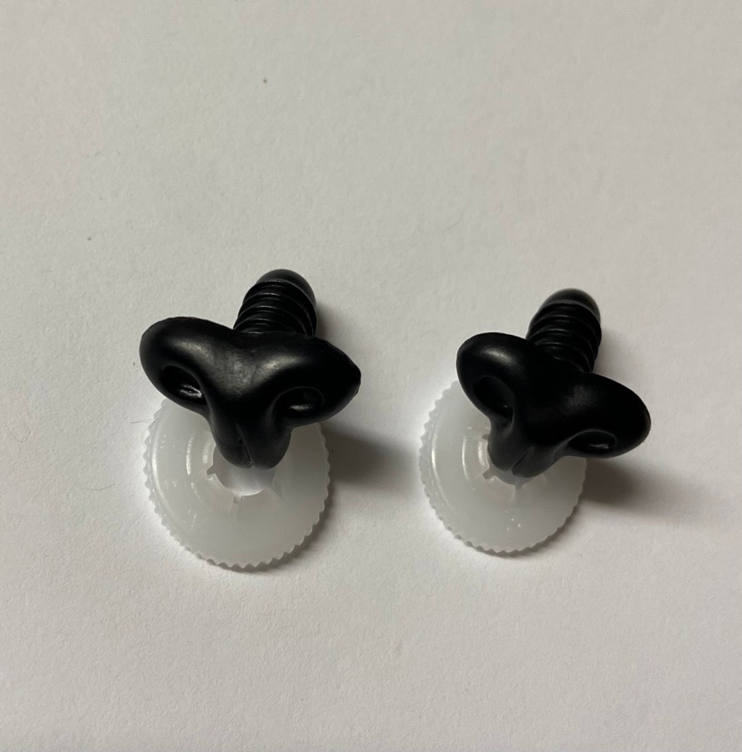 18mm Animal Safety Noses Two Black Type H Bear Safety Nose Bear Dog Cat ...