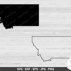 Montana SVG State Clip Art Cut File Silhouette Instant Digital Download ...