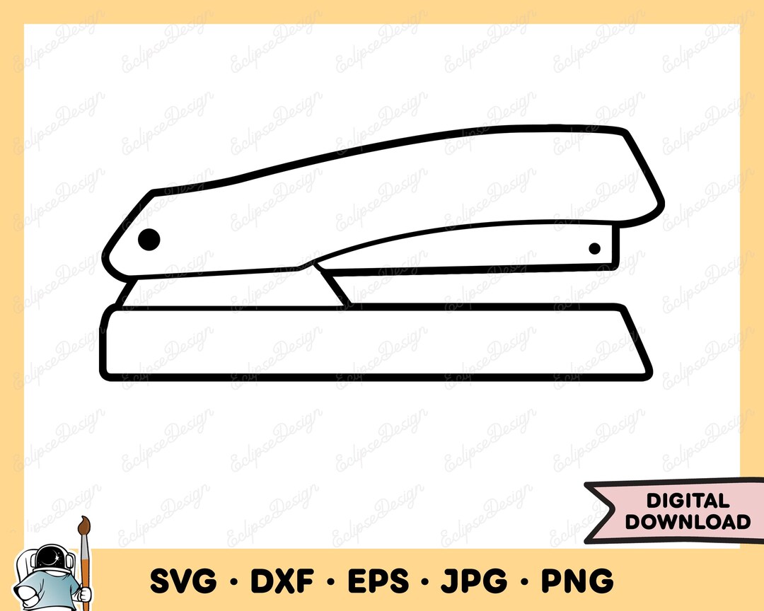 Stapler SVG Stapler PNG Office Tools Clip Art Cut File Silhouette ...