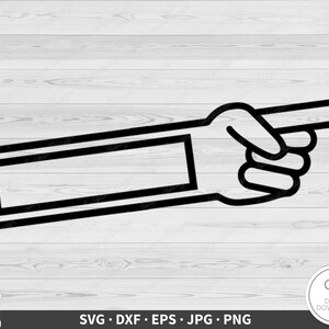 Hand Sign Post SVG Clip Art Cut File Silhouette Instant Digital ...