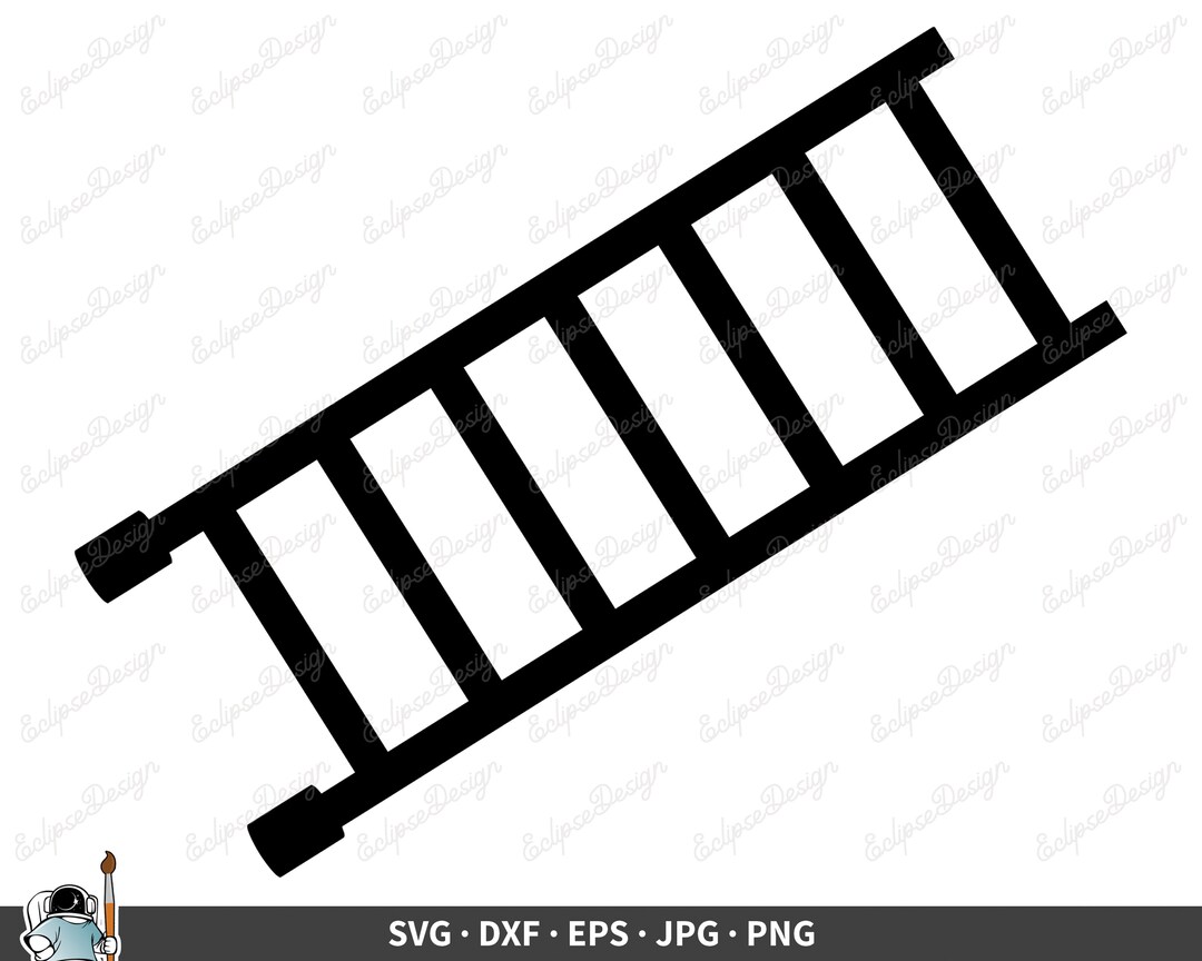 Ladder SVG Clip Art Cut File Silhouette Dxf Eps Png Jpg - Etsy