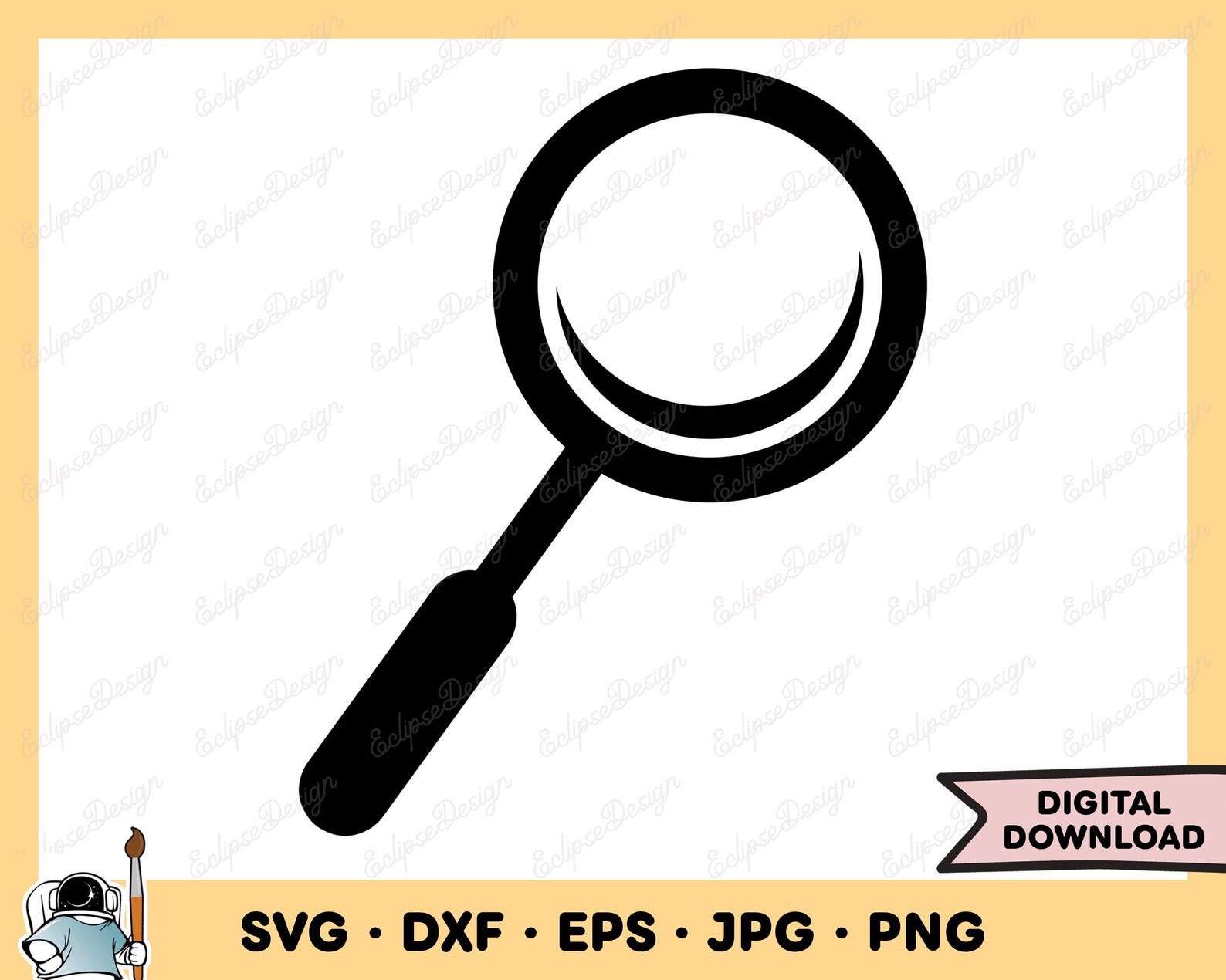 Magnifying Glass SVG Sleuth SVG Detective PNG Magnifying Glass Clip Art ...