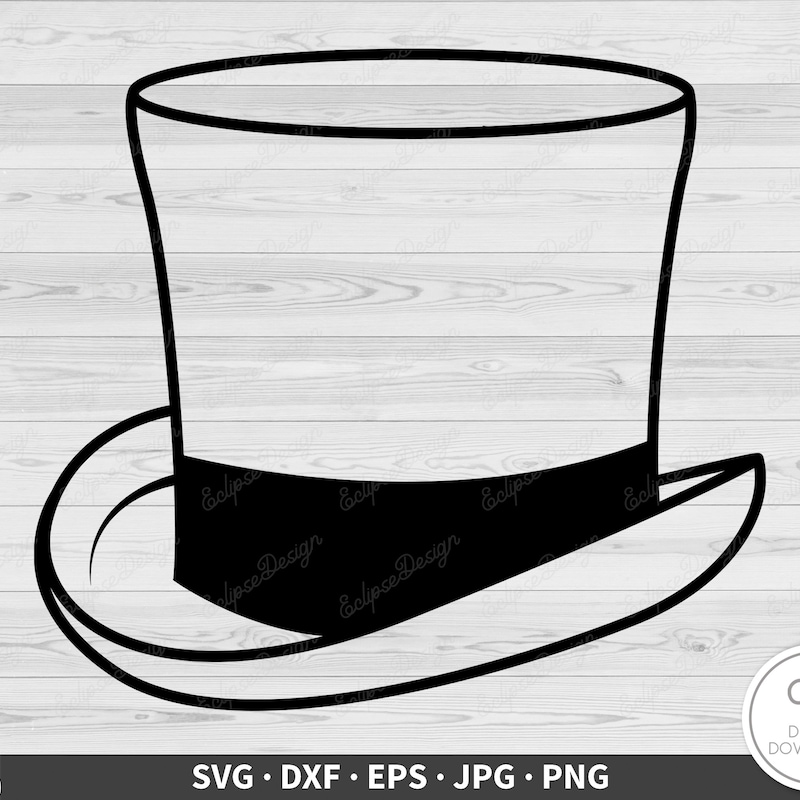 Top Hat Svg - Etsy