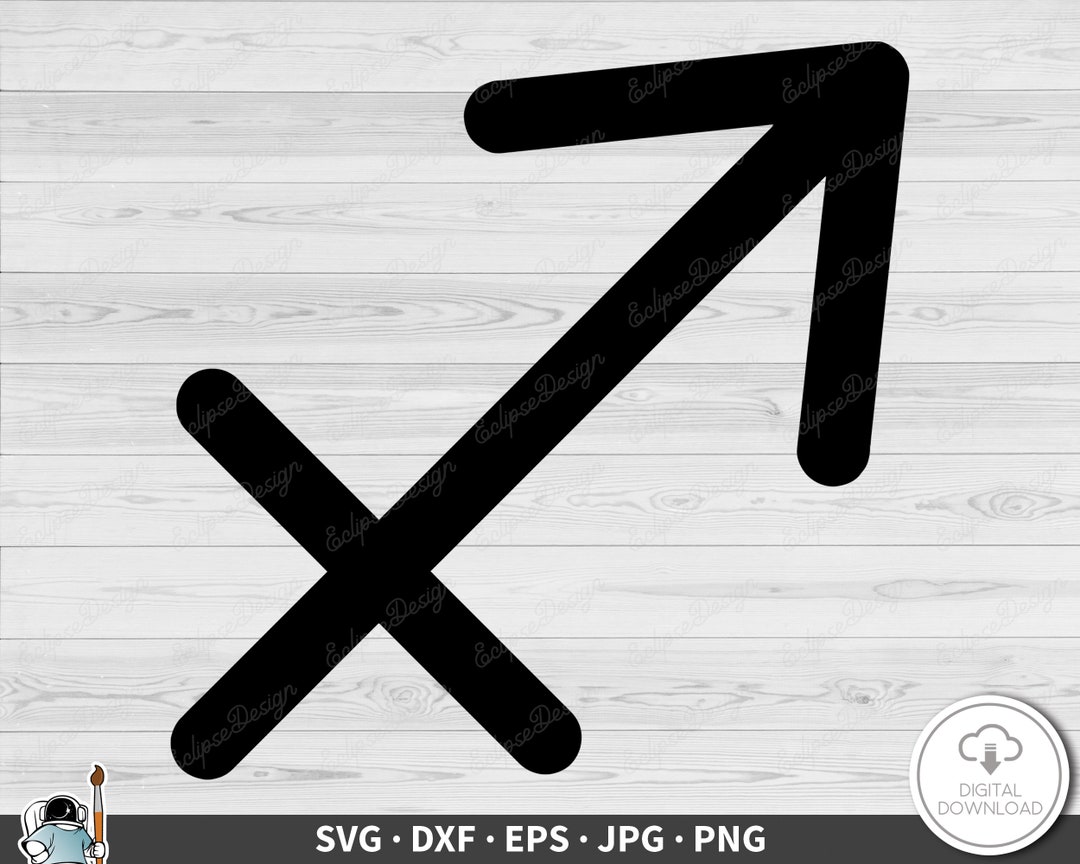 Sagittarius Zodiac Astrology Sign SVG Clip Art Cut File Silhouette ...