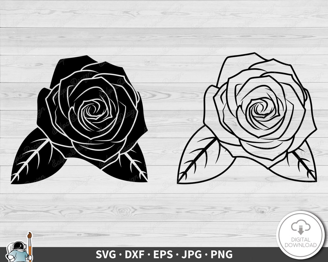 Rosas SVG Flor Clip Art Cut File Silhouette dxf eps png jpg Descarga ...