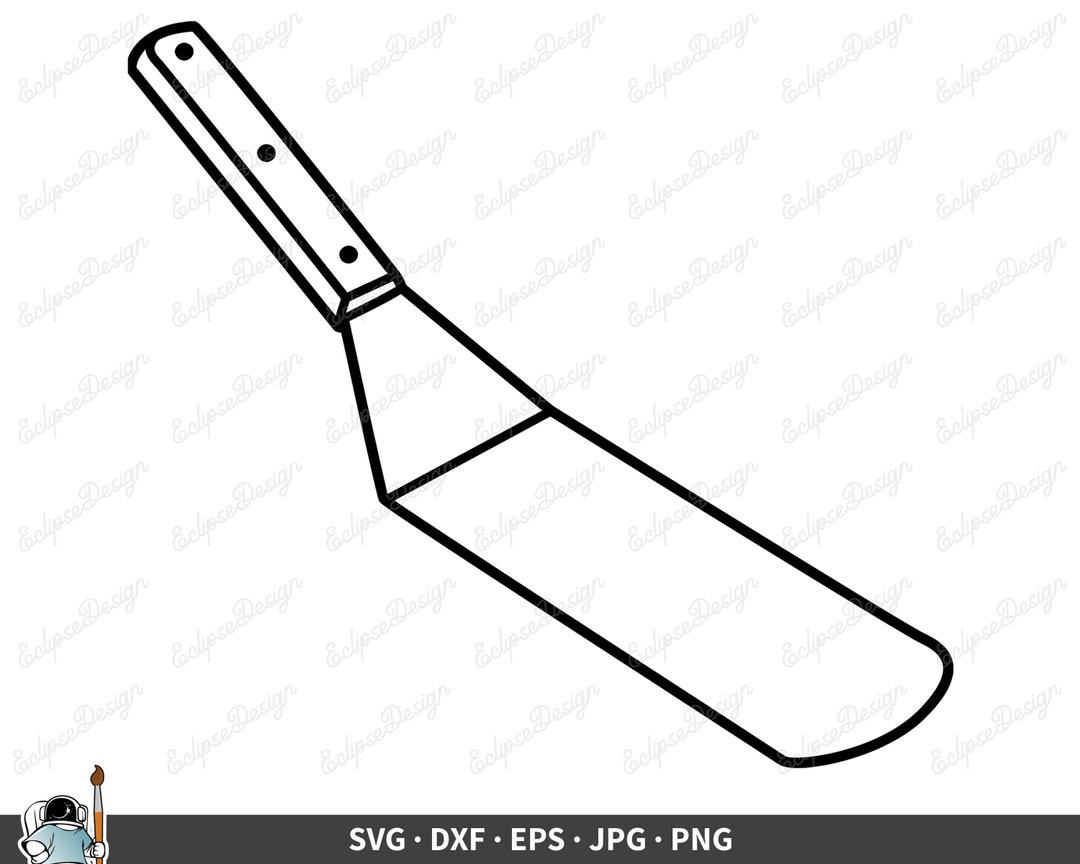 Grilling Spatula BBQ SVG Clip Art Cut File Silhouette Dxf - Etsy