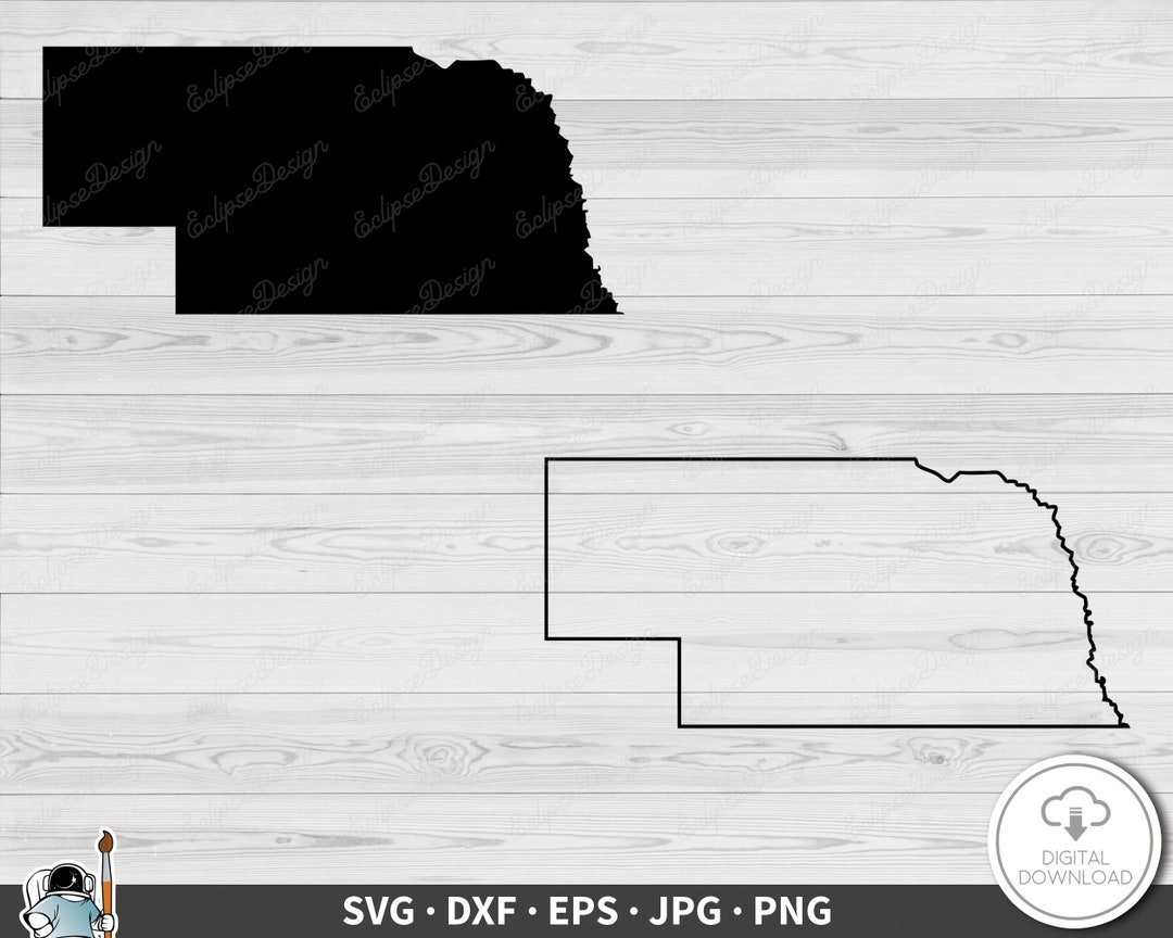 Nebraska SVG State Clip Art Cut File Silhouette Instant Digital ...