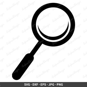 Magnifying Glass Sleuth SVG Detective Clip Art Cut File - Etsy
