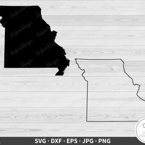 Missouri SVG State Clip Art Cut File Silhouette Instant Digital ...