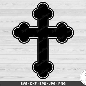 Church Cross SVG Clip Art Cut File Silhouette Instant Digital Download ...