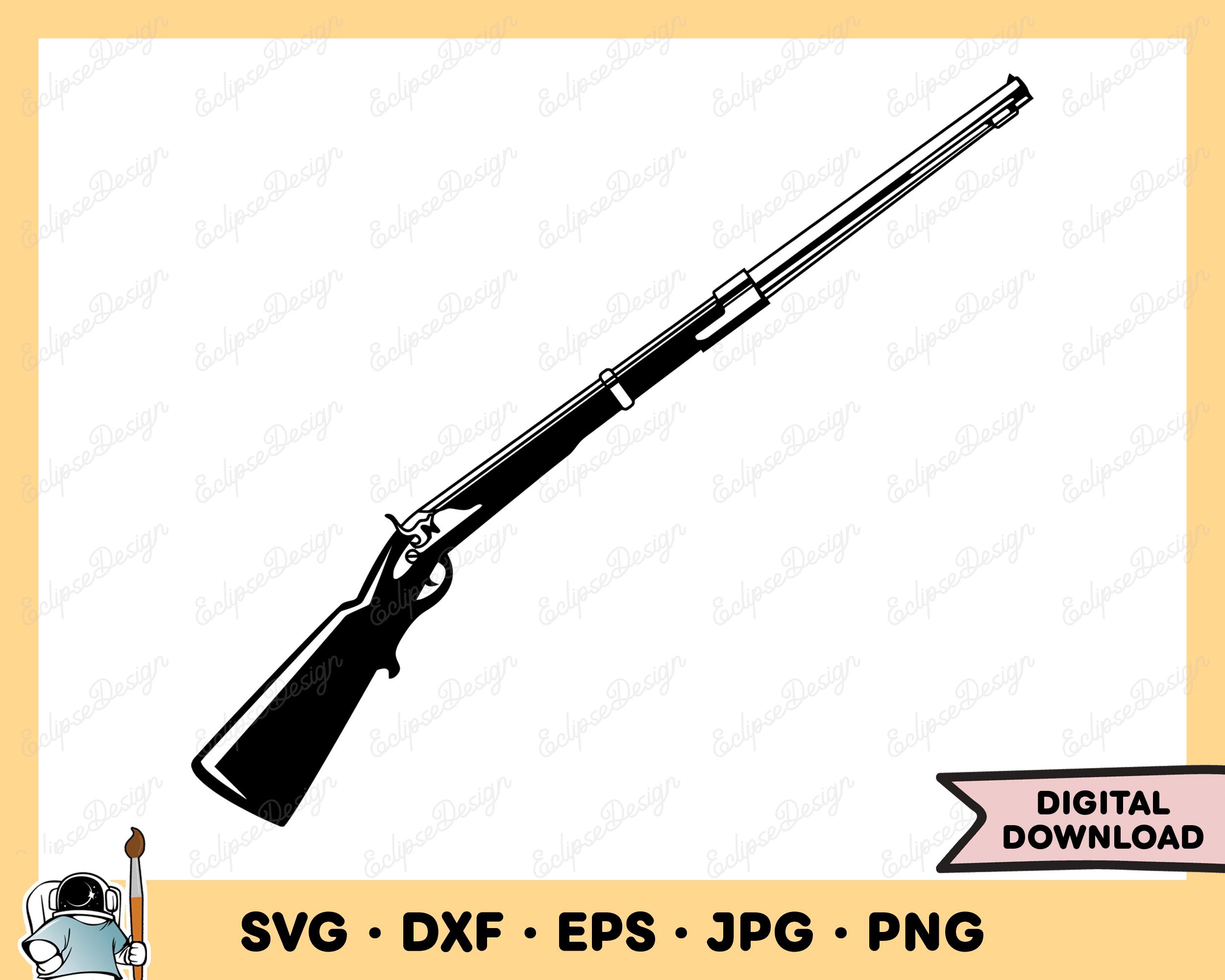 Musket SVG Musket PNG Old Gun SVG Rifle Clip Art Cut File Silhouette ...