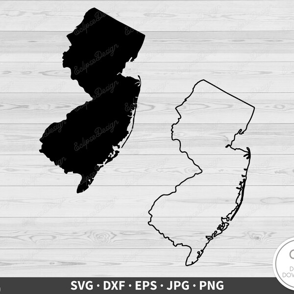 New Jersey Svg - Etsy