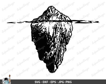 Iceberg Silhouette - Etsy