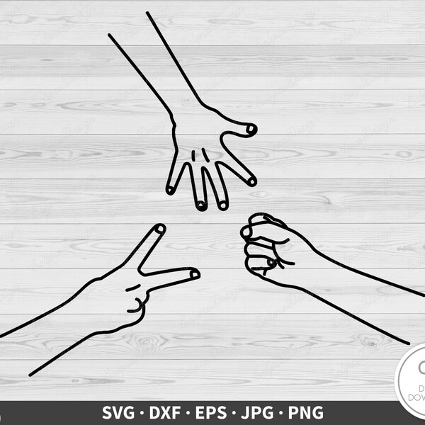 Rock Paper Scissors - Etsy