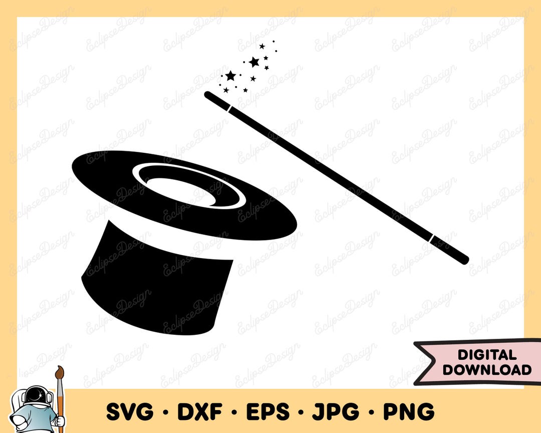 Mago SVG Varita mágica SVG Sombrero mágico PNG Clip Art mágico Archivo ...