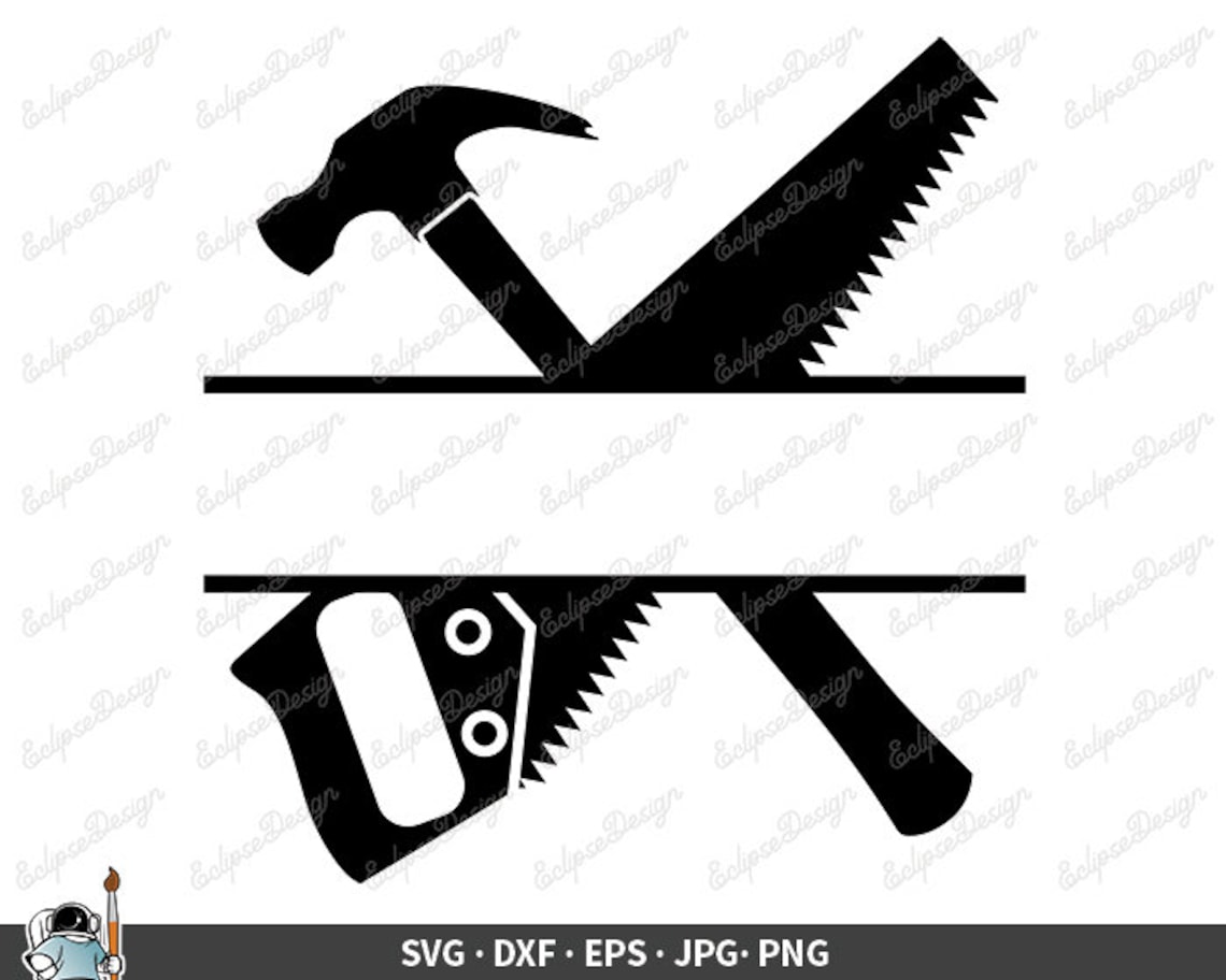 Zaag en Hamer SVG Bouw VectorZaag Clipart Hamer Hamer Cricut - Etsy ...
