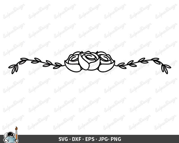 Flower Line SVG Flower Clip Art Vector Flowers Cricut Flowers - Etsy
