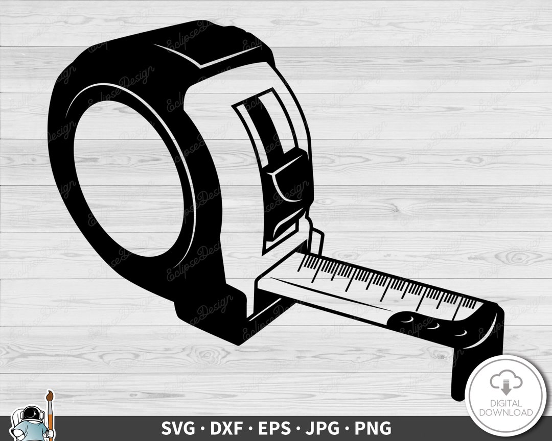 Measuring Tape Svg Construction Clip Art Cut File Silhouette Instant