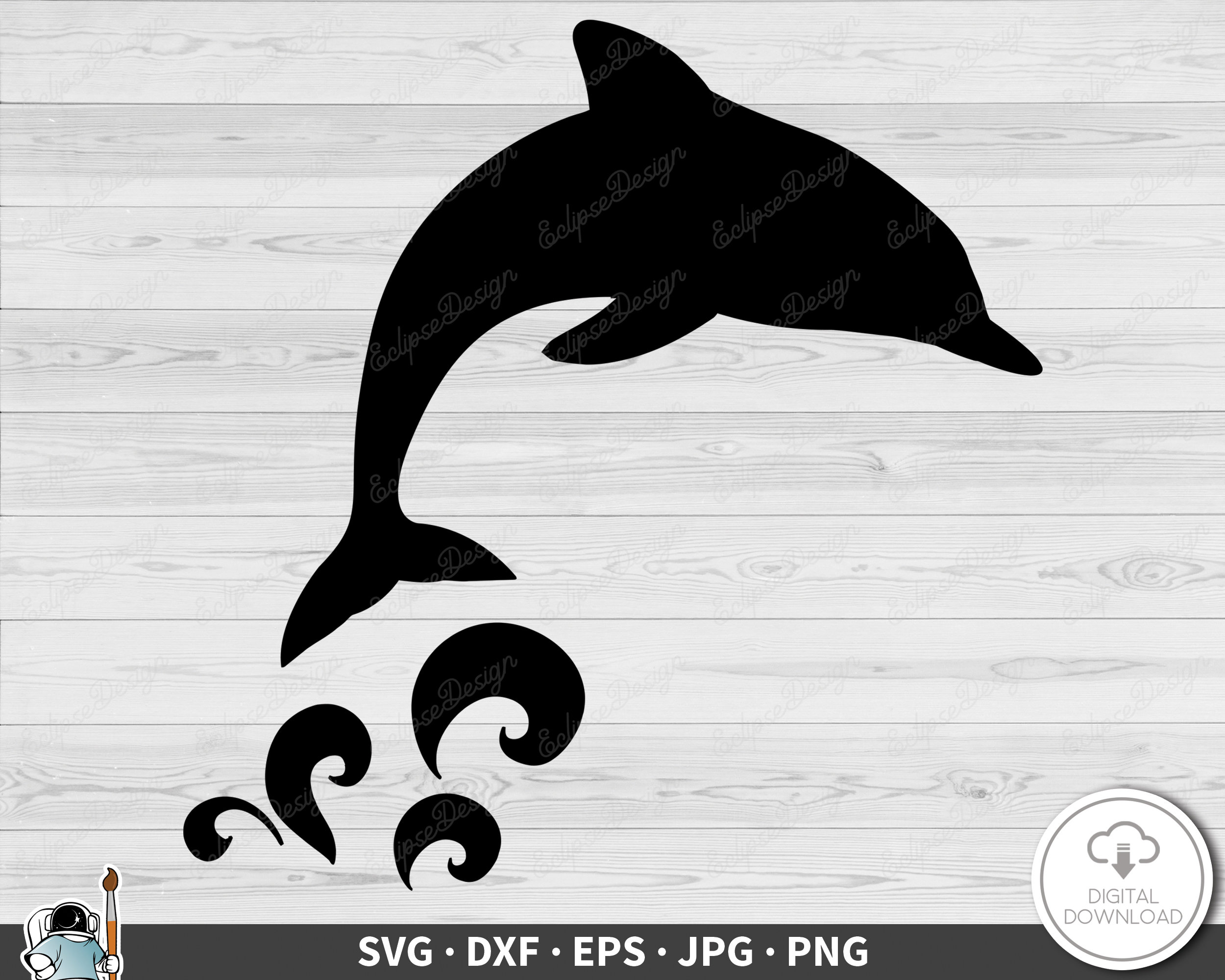 Dolphins Jumping Clip Art
