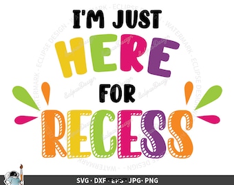 Recess Svg File | Etsy