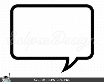 Speech Bubbles Svg | Etsy