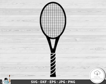 Tennis Racket. Files Prepared for Cricut. SVG Clip Art. Digital File ...