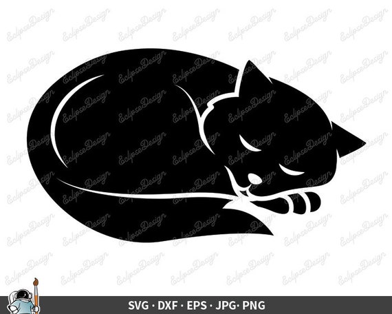 Sleeping Kitten Clipart