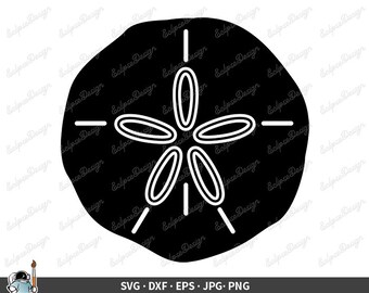 shell cut file Sand dollar SVG eps DXF Cutting File beach cutting file ...