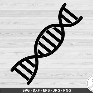 DNA Genetics SVG Science Clip Art Cut File Silhouette Instant Digital ...