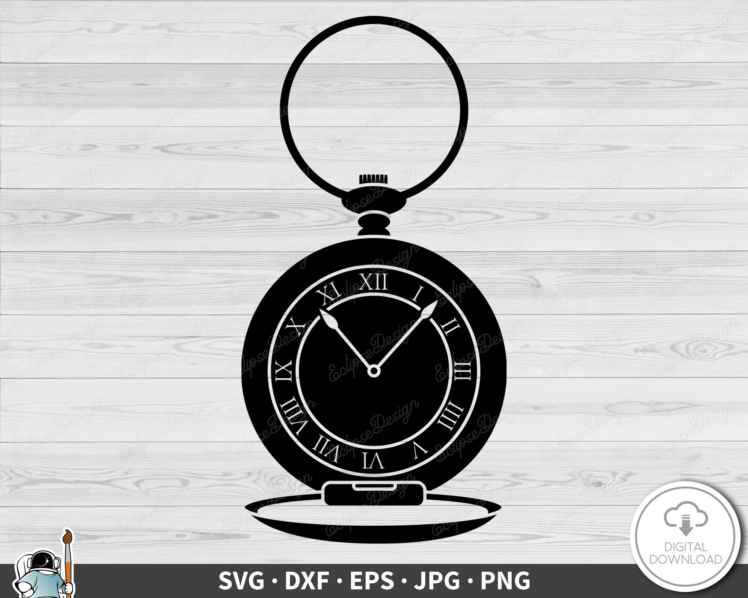 Pocket Watch Silhouette