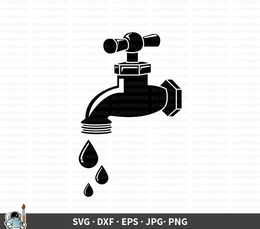 Water Faucet SVG Faucet Vector Faucet Clipart Faucet | Etsy