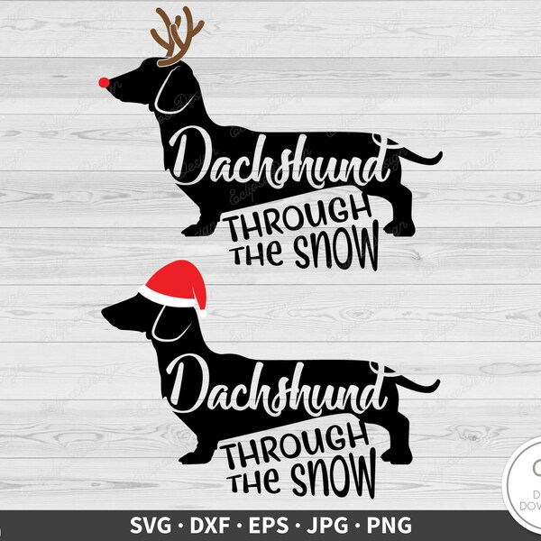 Dachshund Through the Snow - Etsy