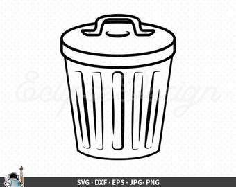 Trash Svg | Etsy