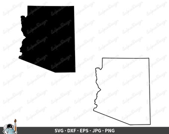 Arizona Map Svg - Etsy