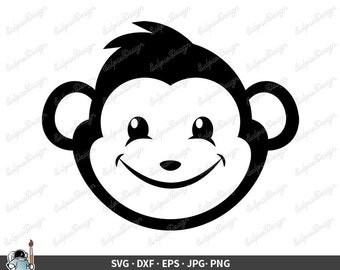 Monkey Dxf File - Etsy