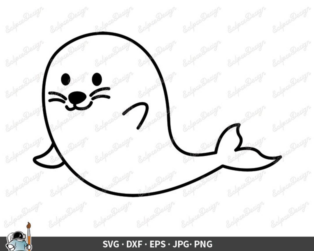 Seal SVG Seal Vector Seal Clipart Seal Cricut Seal Cut File - Etsy
