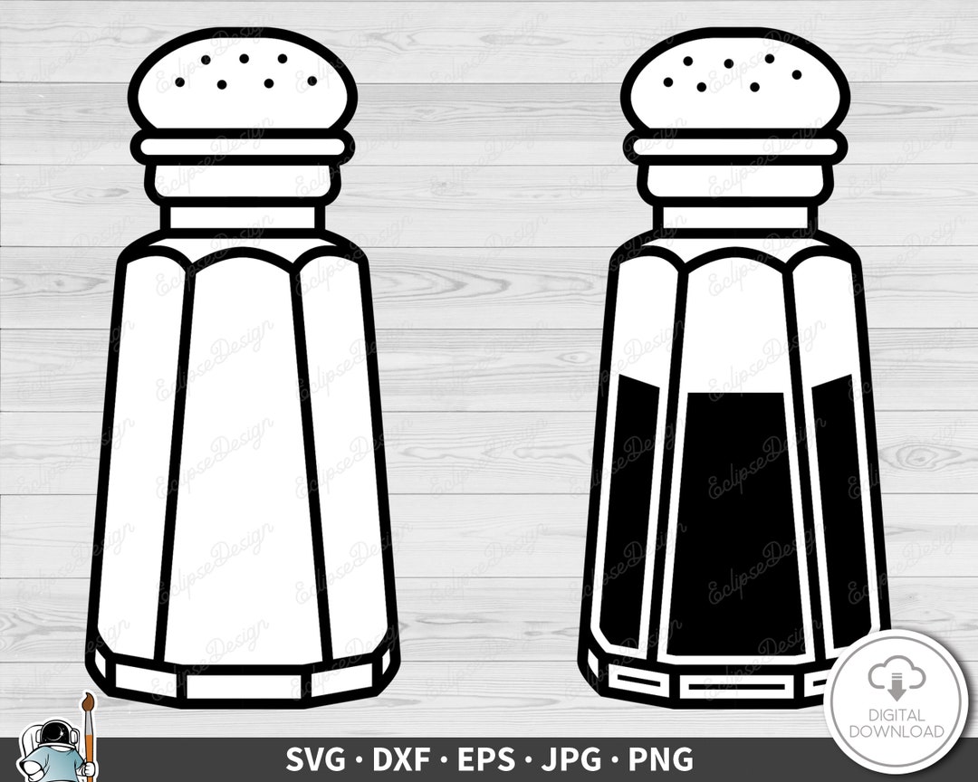 Salt And Pepper Clipart Black And White