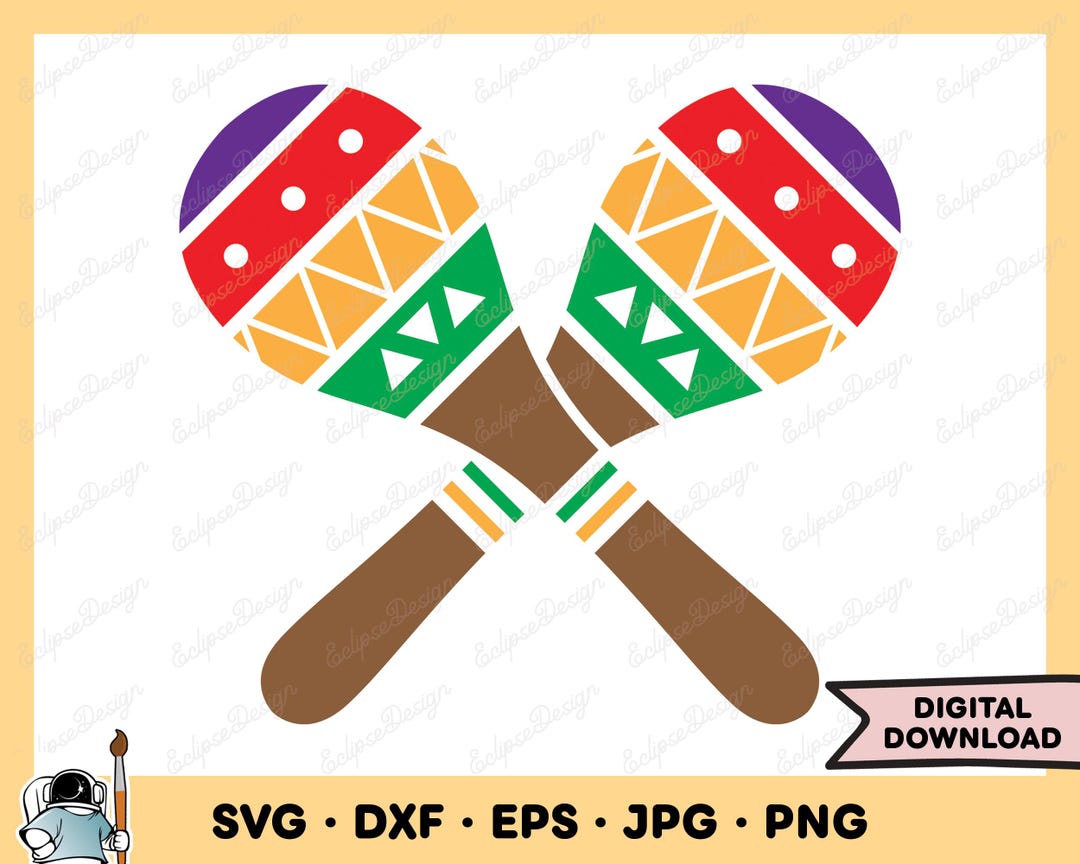 Maracas SVG Fiesta SVG Maracas PNG Fiesta Clip Art Cut File Silhouette ...