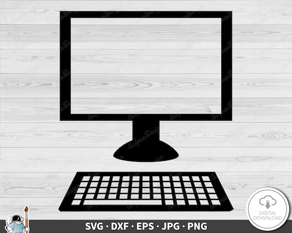 Computer Monitor And Keyboard Clip Art