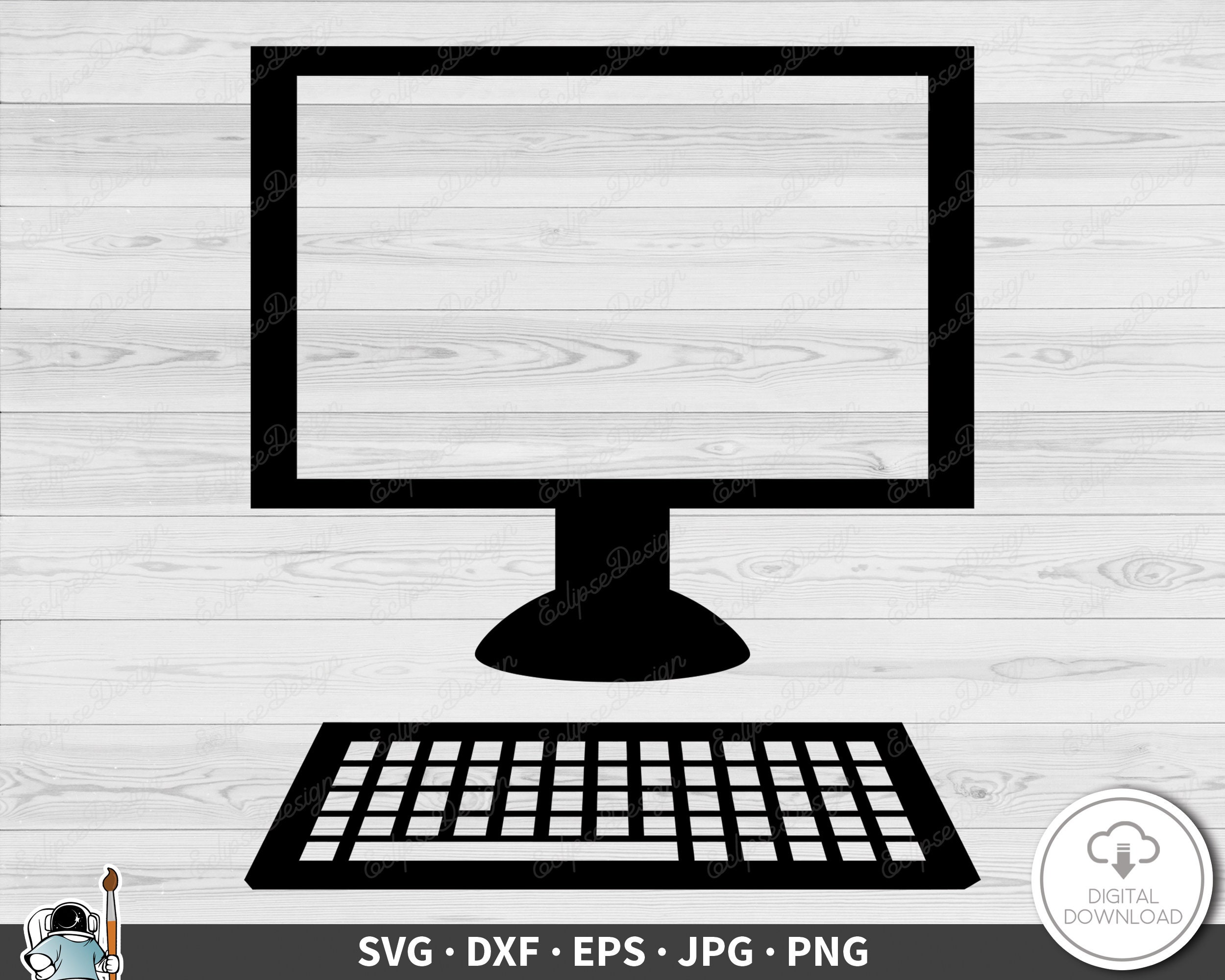 Computer Screen Silhouette