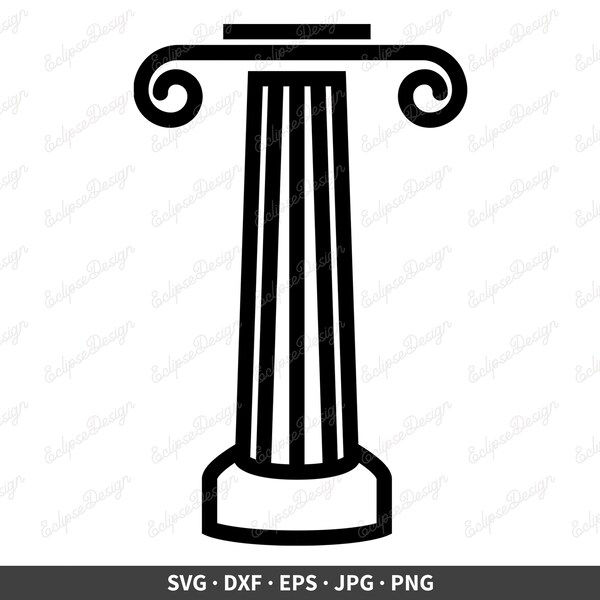 Greek Column Clipart - Etsy