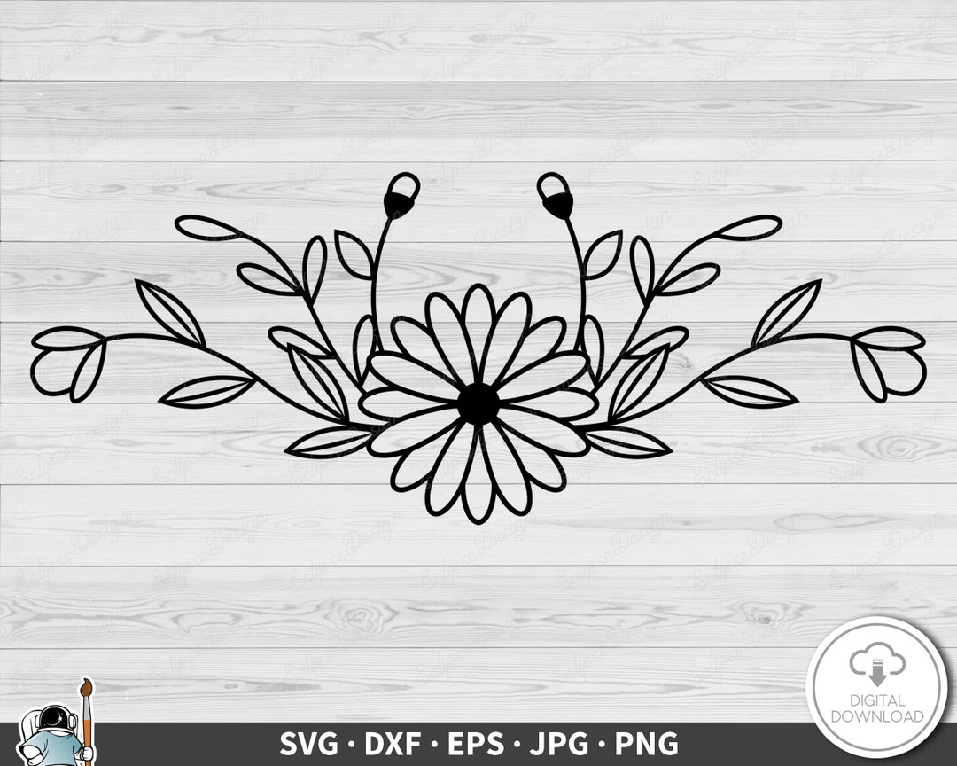 Spring Flowers SVG Clip Art Cut File Silhouette Instant Digital ...