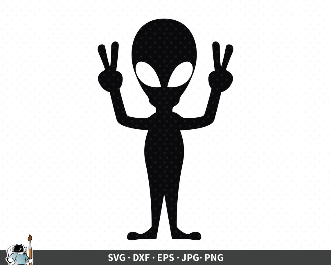Alien SVG Alien Vector UFO svg Alien Cricut Alien | Etsy