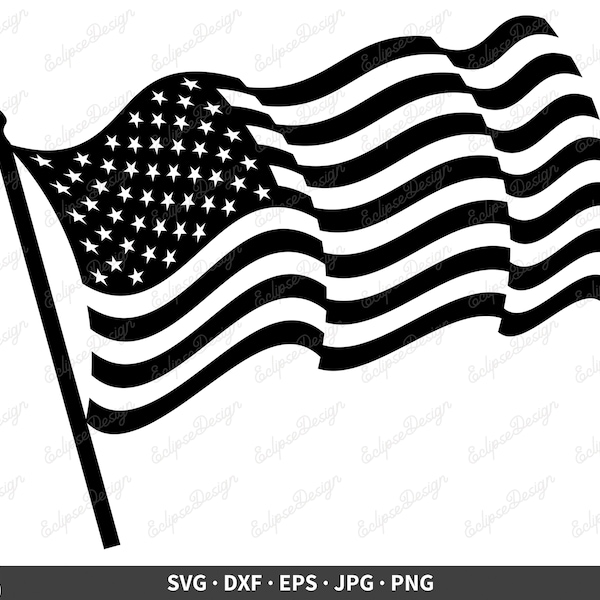 American Flag Dxf - Etsy