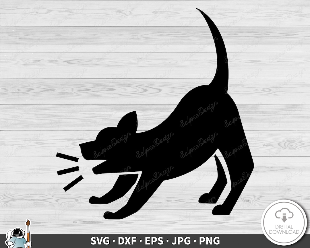 Pet Dog Barking SVG Clip Art Cut File Silhouette Instant Digital ...