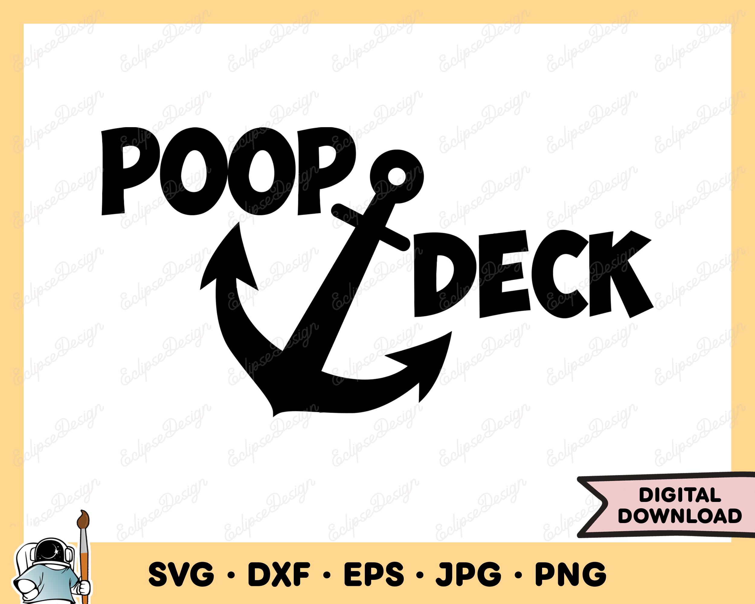 Poop Deck SVG Poop Deck PNG Sailing Boat Clip Art Cut File Silhouette ...