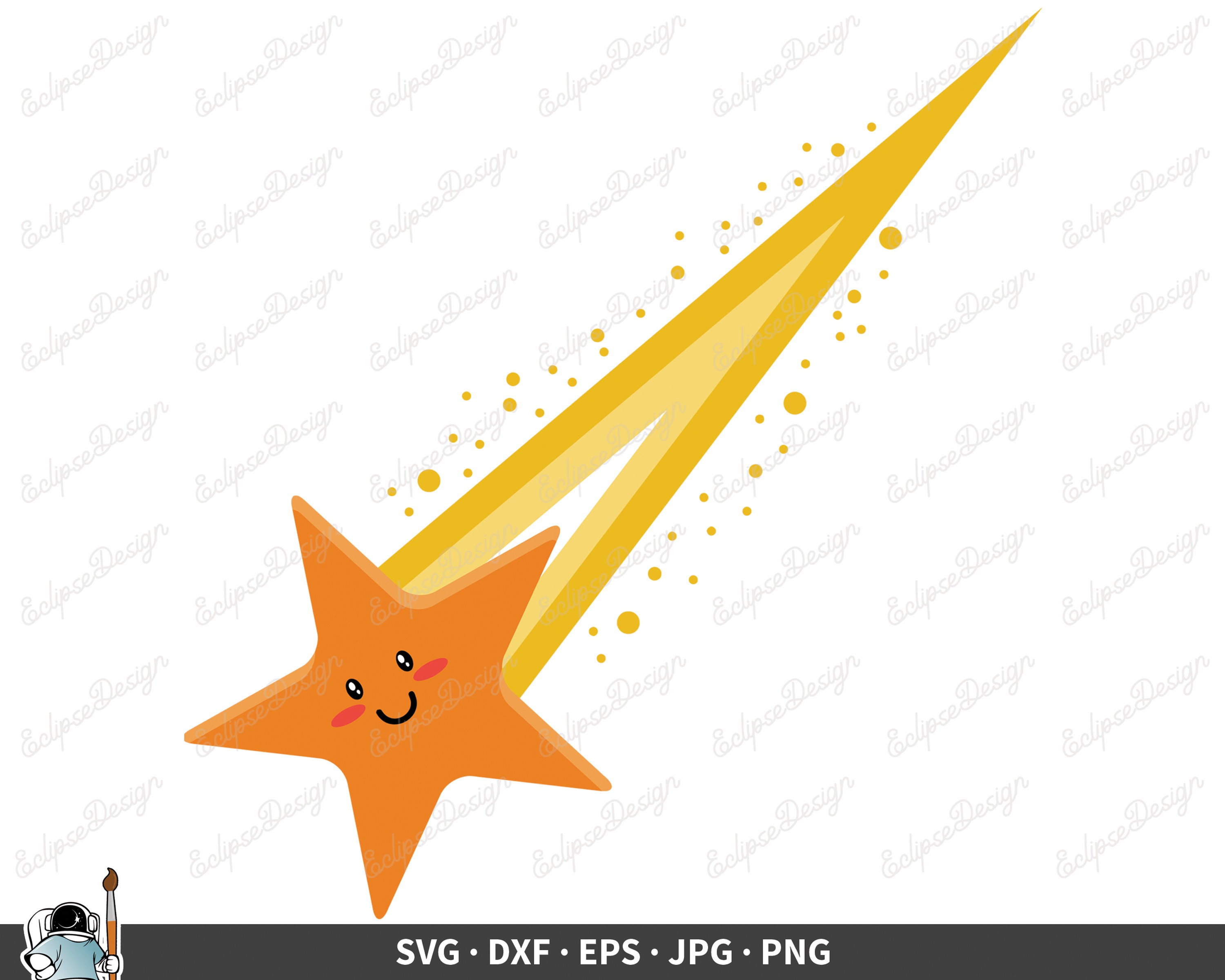 Wishing Star Cartoon Clipart