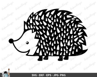 Cute Hedgehog Christmas Mood Vector Files SVG Cut File Digital File Art ...