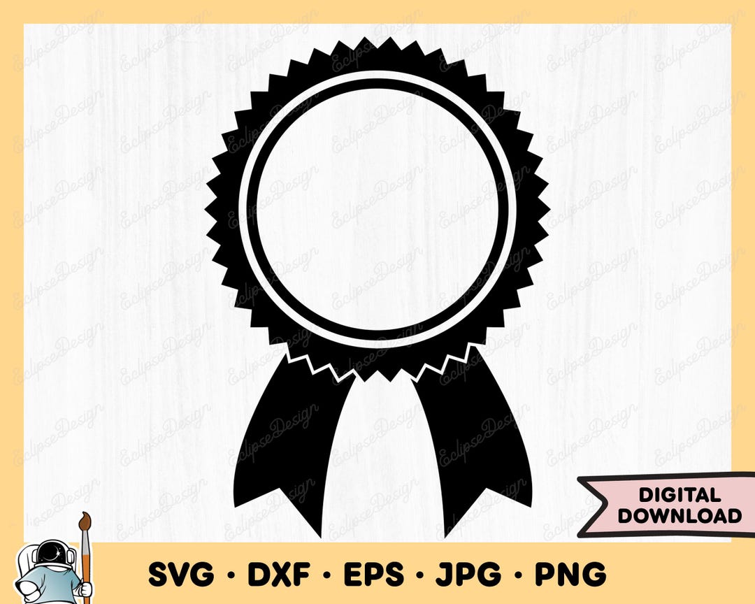 Award Ribbon SVG Award Ribbon Clip Art Award Ribbon Cut File Ribbon ...